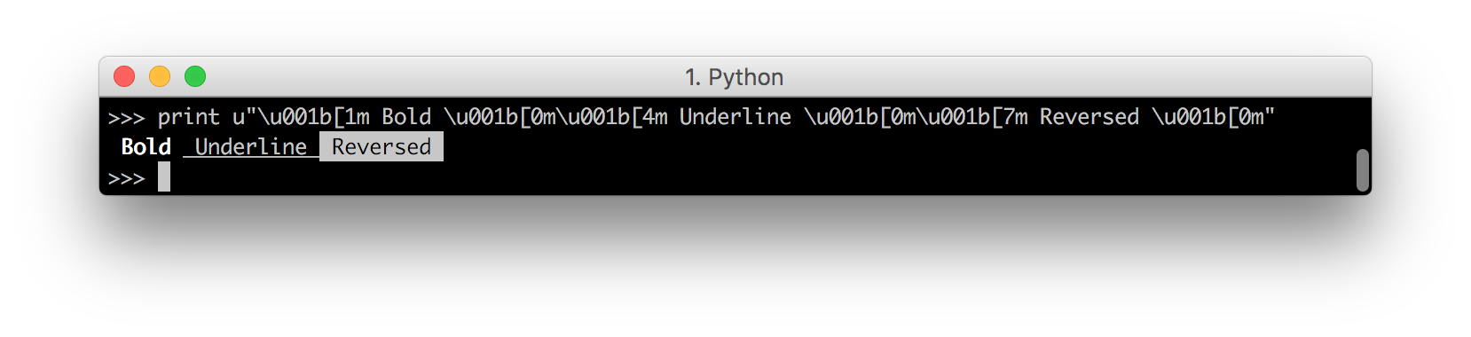 Build Your Own Command Line With ANSI Escape Codes