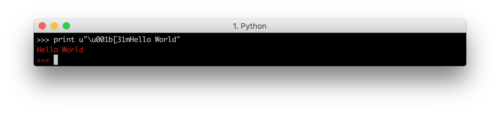 Build Your Own Command Line With ANSI Escape Codes